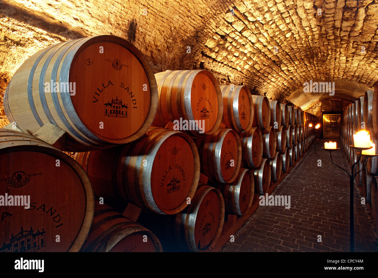 Villa Sandi. Wine Cellar. Crocetta del Montello, Treviso, Veneto, Italy ...