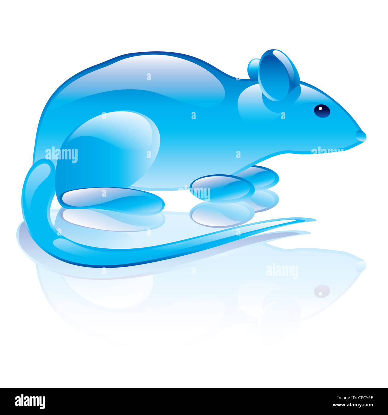 illustration of rat symbol on white Stock Photo - Alamy