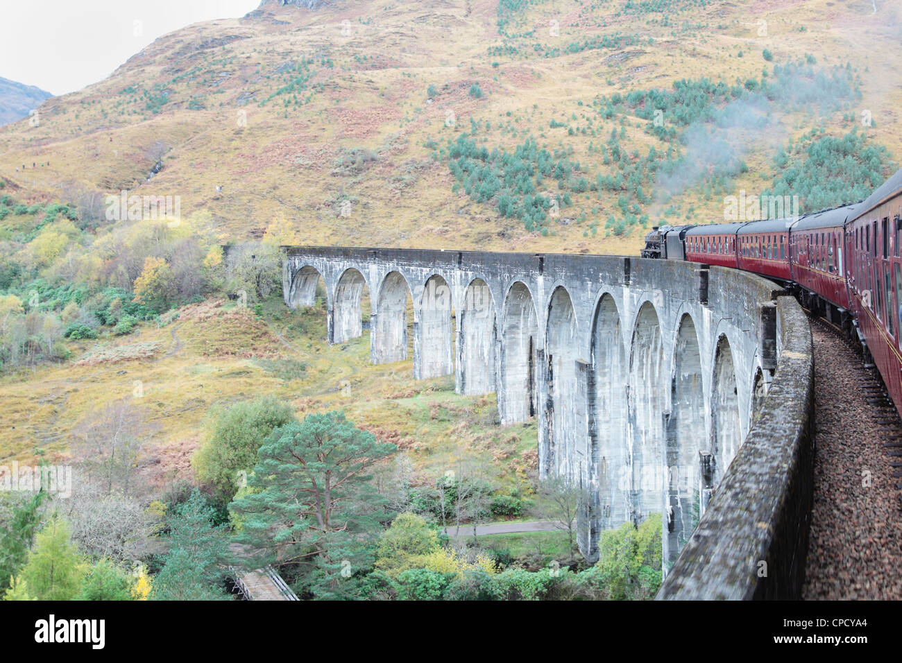 Jacobite train inside hi-res stock photography and images - Alamy