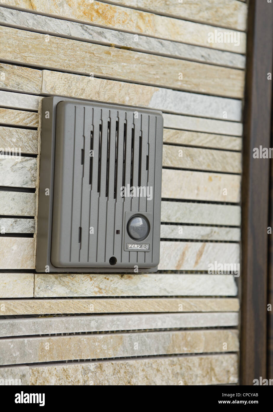 Intercom system of a front door Stock Photo - Alamy