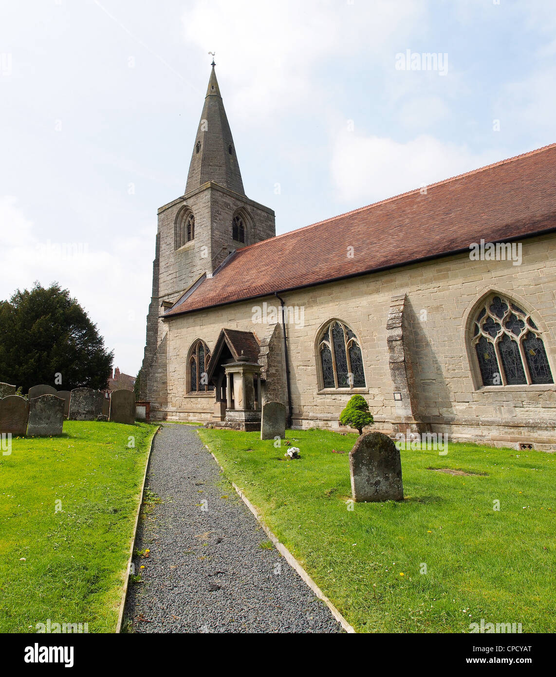churchyard tanworth in arden church warwickshire midlands Stock Photo ...