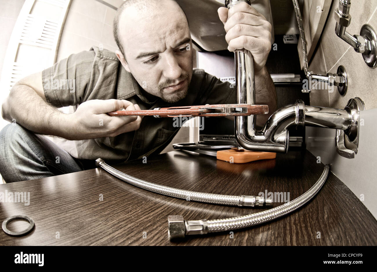 Plumber w hi-res stock photography and images - Alamy