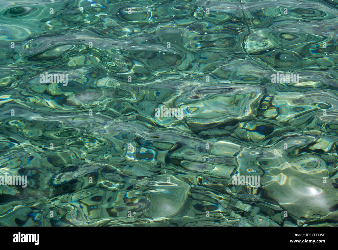 Sea Water with textured colourful surface Stock Photo - Alamy