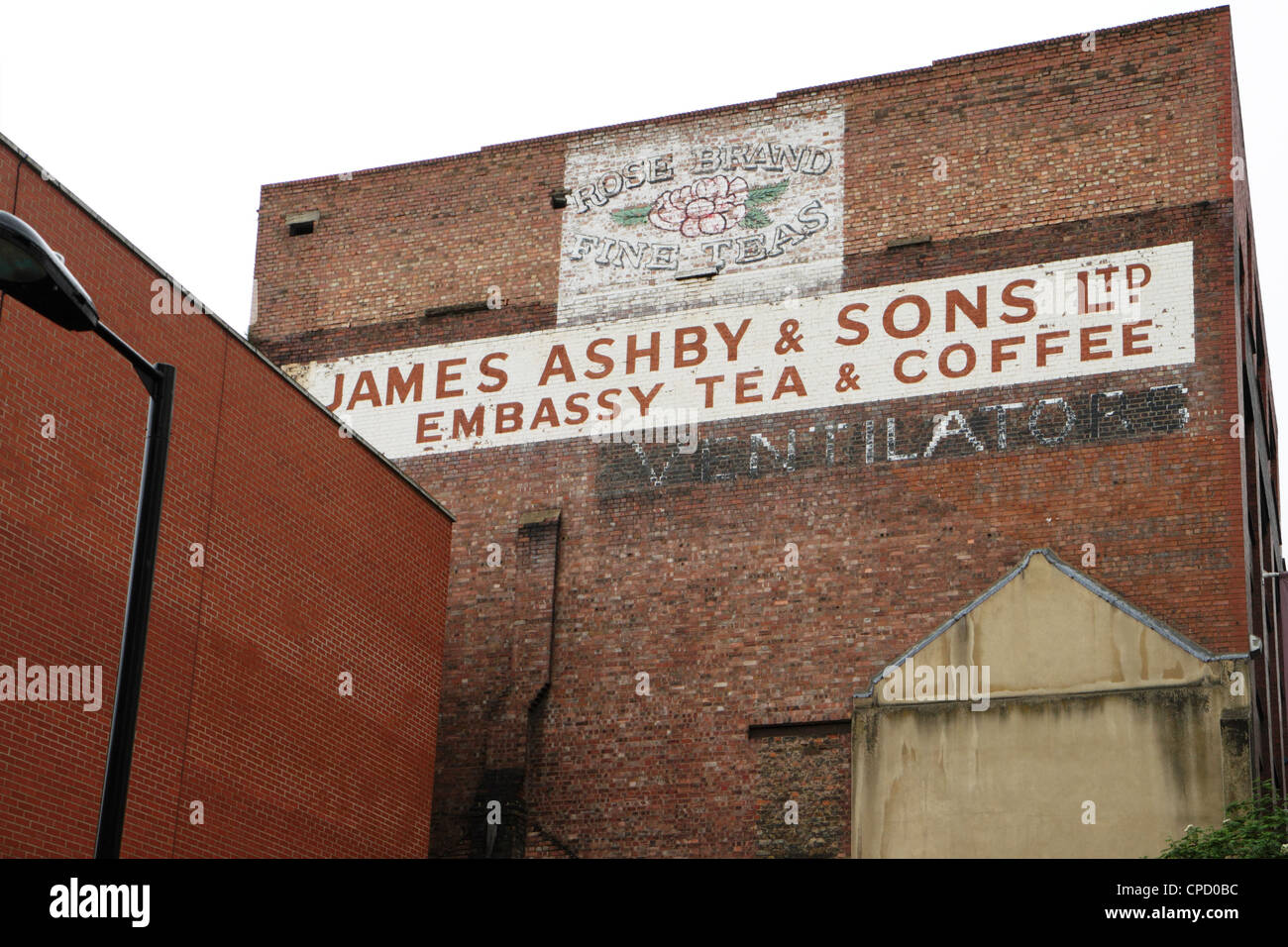 Painted sign and advertisement on side of building, London, UK Stock ...