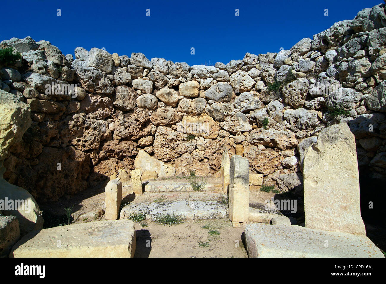 Ggantija Temple, UNESCO World Heritage Site, Xaghra, Gozo, Malta ...