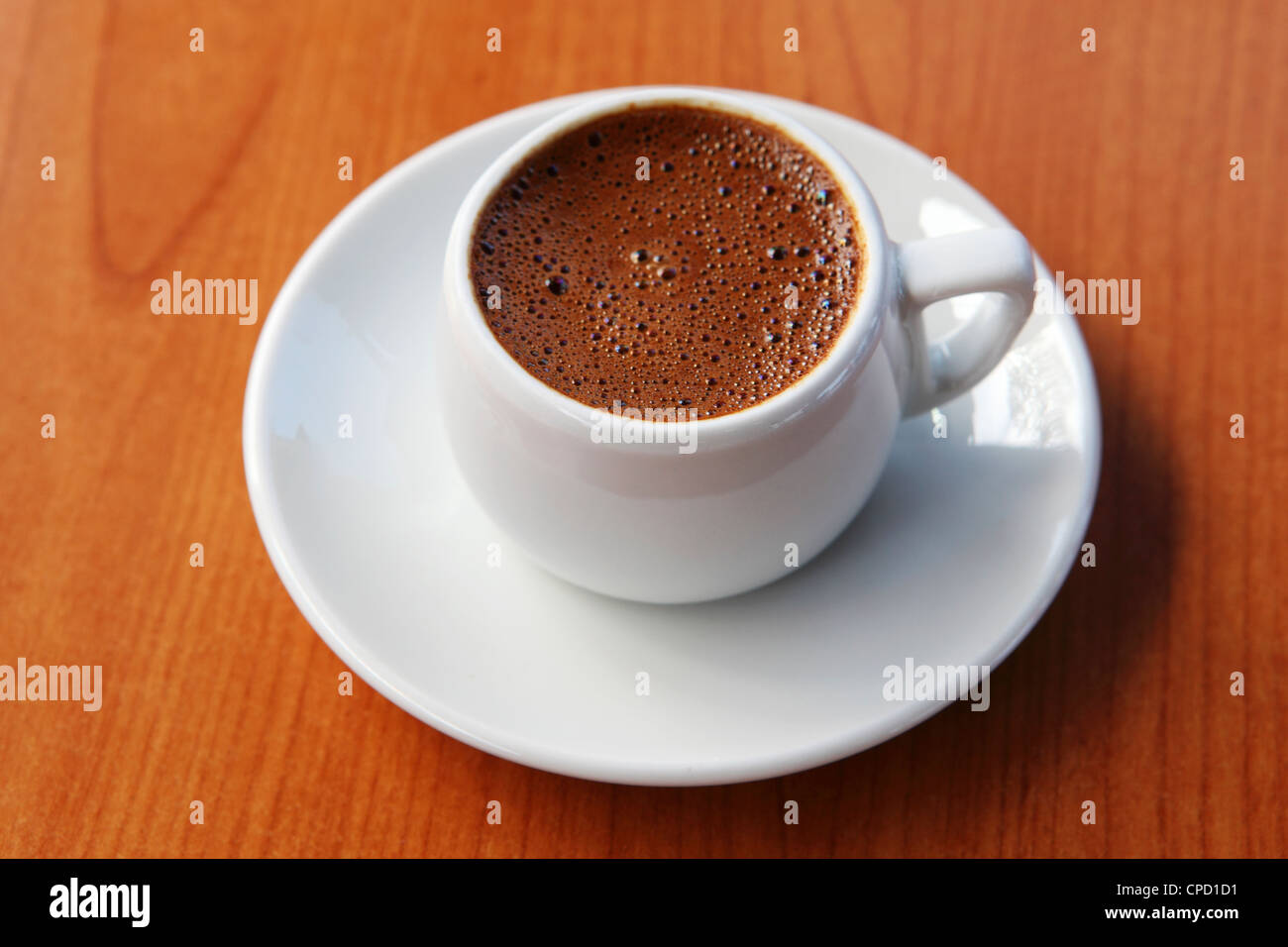 A cup of traditional Greek coffee is served in Greece Stock Photo - Alamy
