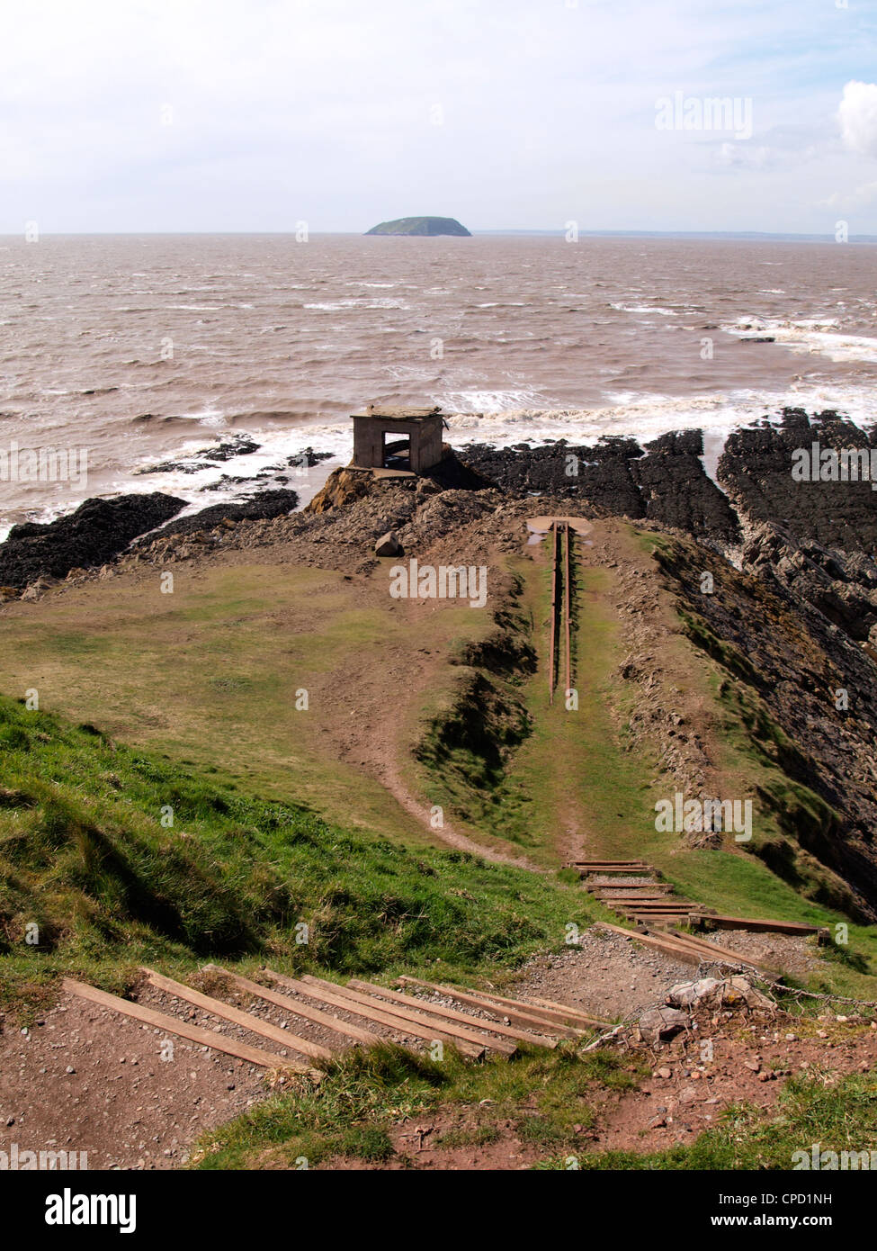 Searchlight building and track for experimental bouncing bomb, Brean ...
