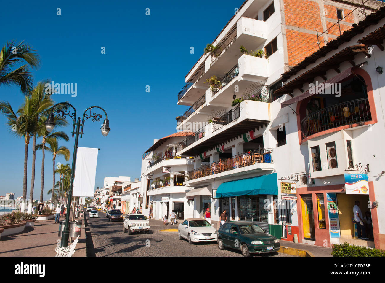 The Malecon, Puerto Vallarta, Jalisco, Mexico, North America Stock ...