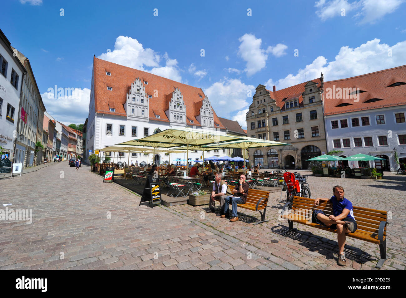 Town square in Meissen, Saxony, Germany, Europe Stock Photo - Alamy
