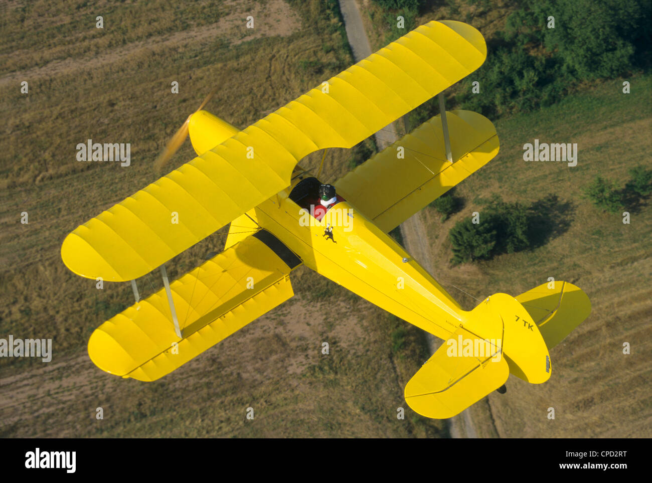 Microlight biplane hi-res stock photography and images - Alamy