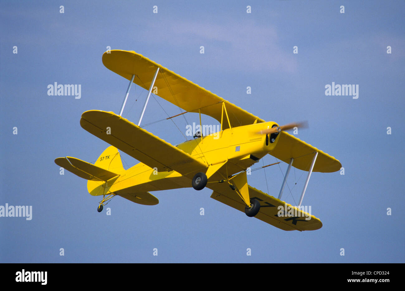 Biplane flying hi-res stock photography and images - Alamy