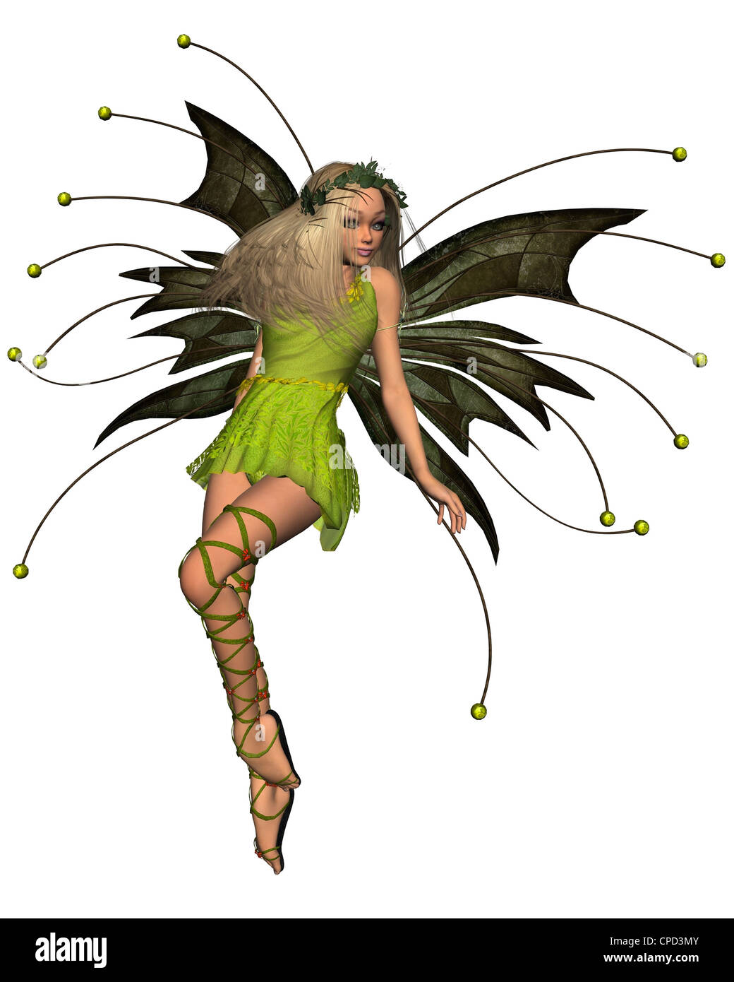 Digital render pretty spring fairy hi-res stock photography and images ...