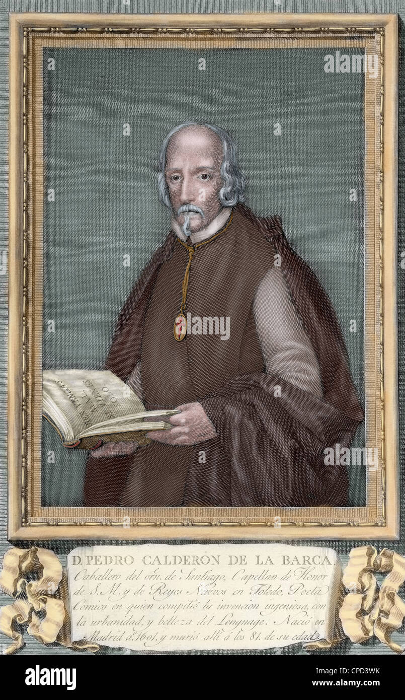 Pedro Calderón de la Barca (1600-1681). Dramatist, poet and writer of ...