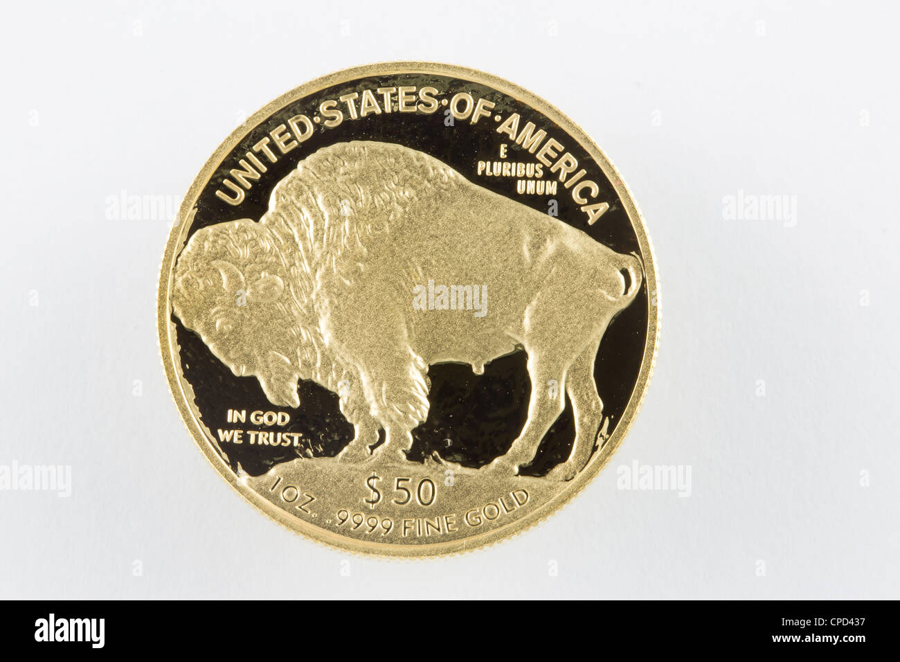 Gold Proof Coin American Buffalo $50 1oz Stock Photo - Alamy