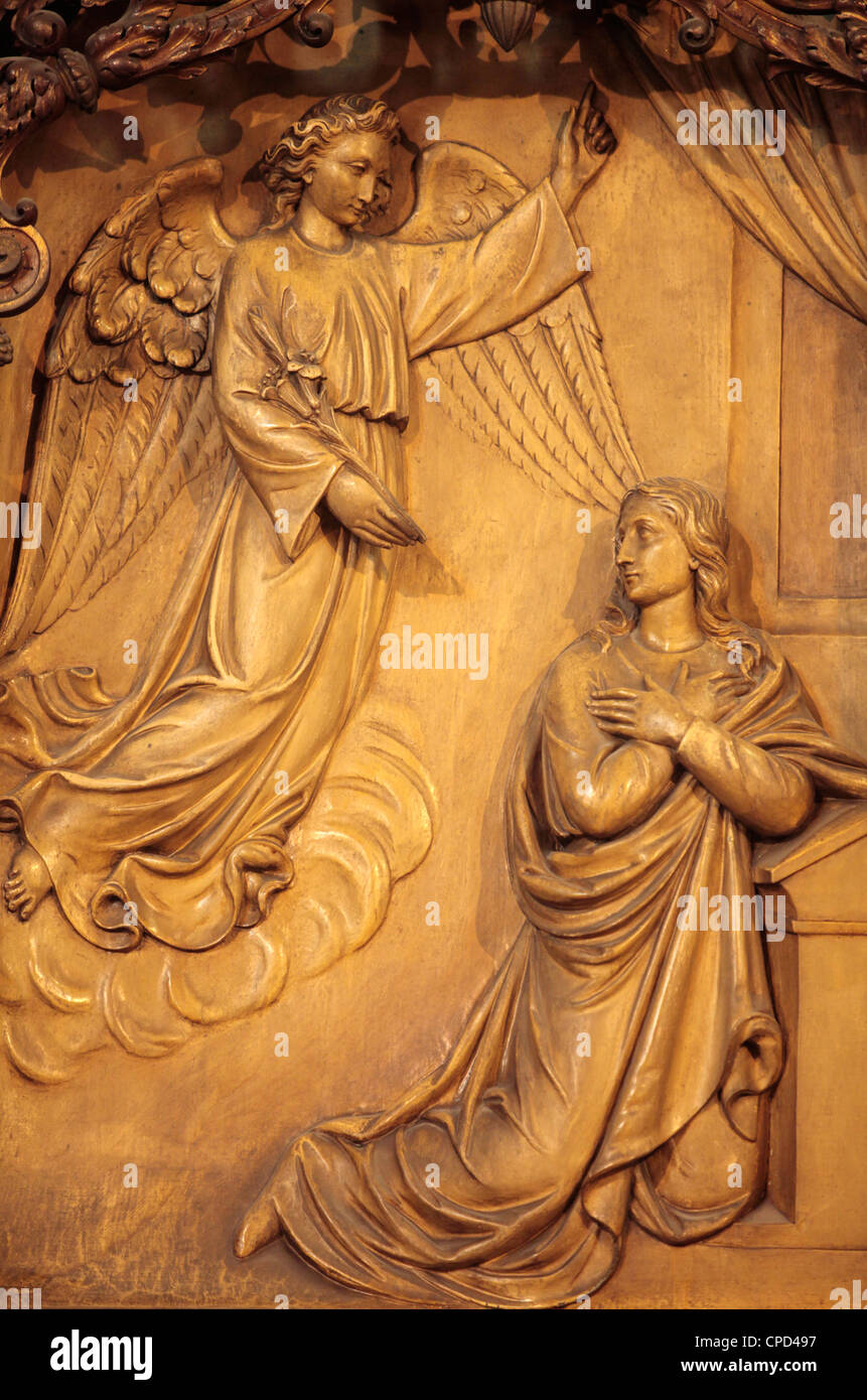 The Annunciation, church reredos, Sainte-Marie des Batignolles church ...