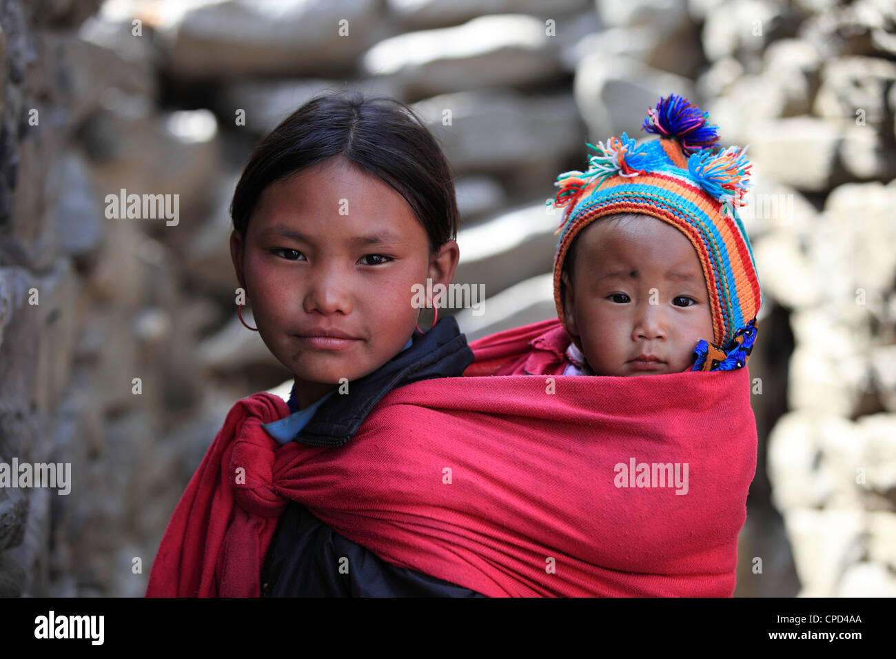 nepali-rural-girl-and-boy-nepal-stock-photo-alamy