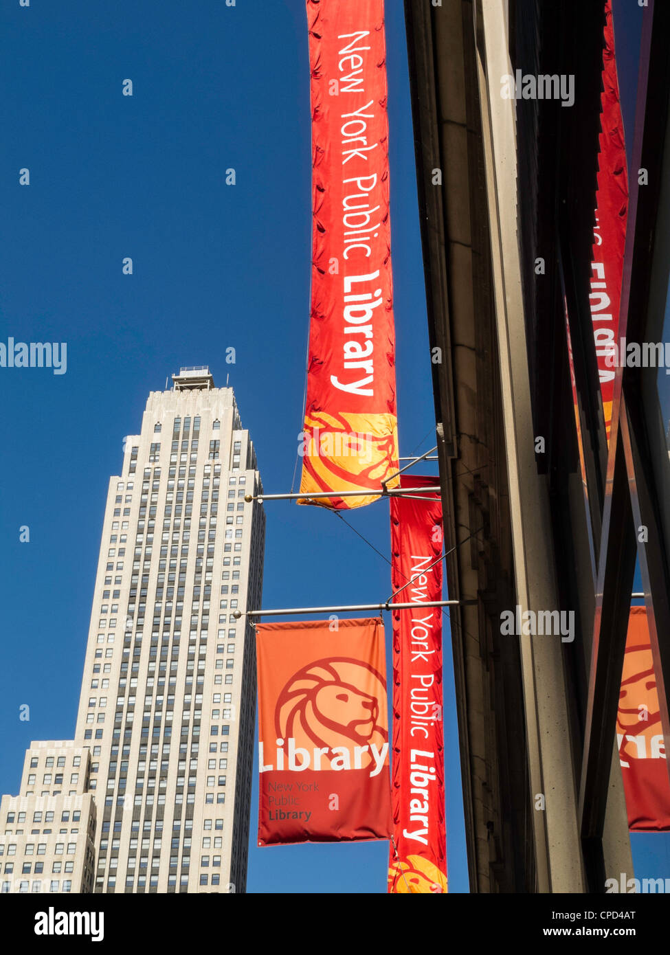 Mid-Manhattan Library, 455 Fifth Avenue at East 40th Street, NYC Stock ...