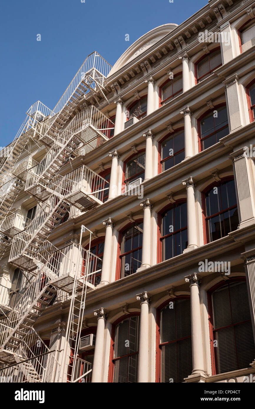 Building Facades, SoHo-Cast Iron Historic District, NYC Stock Photo - Alamy