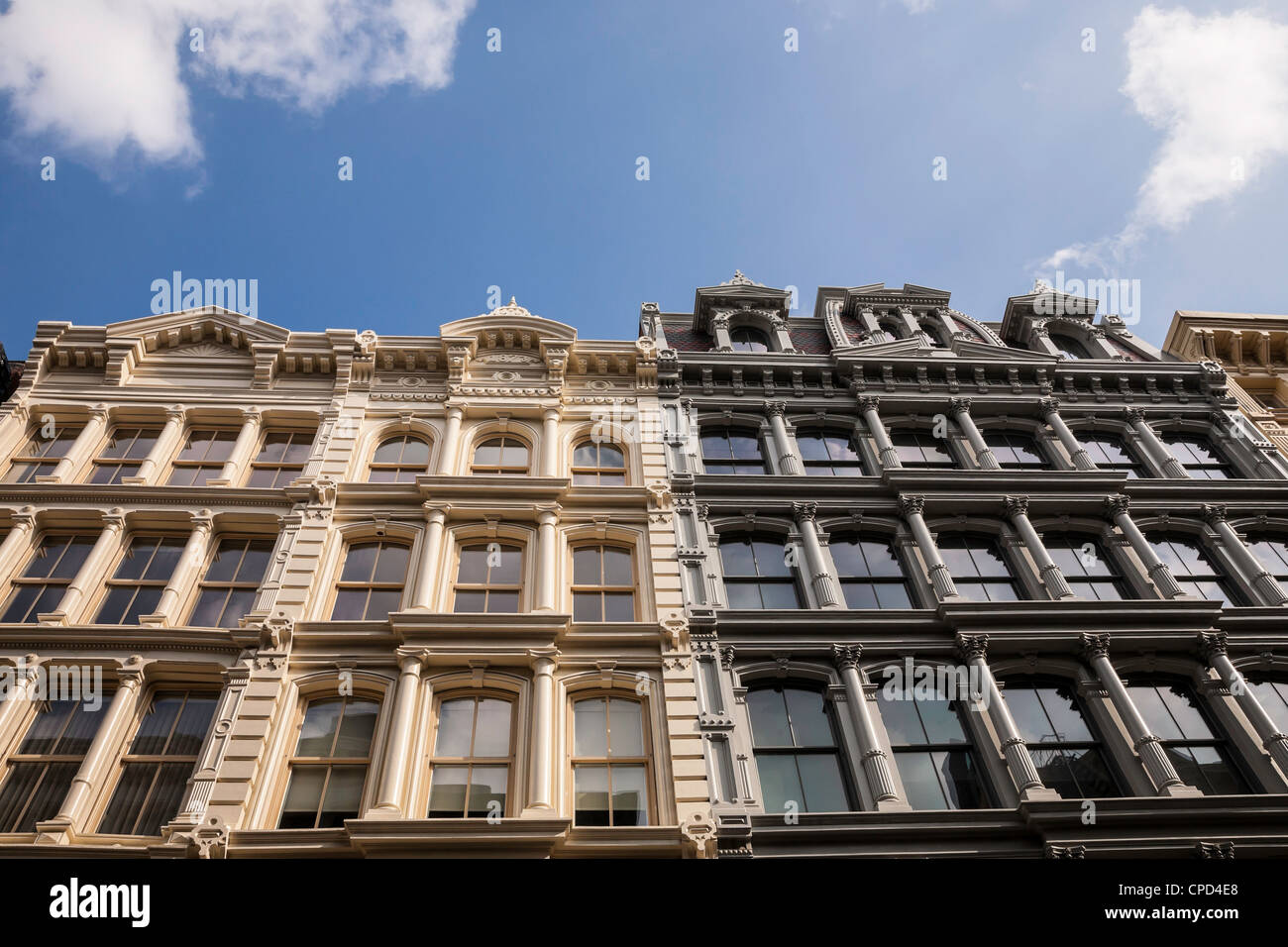Building Facades, SoHo-Cast Iron Historic District, NYC Stock Photo - Alamy
