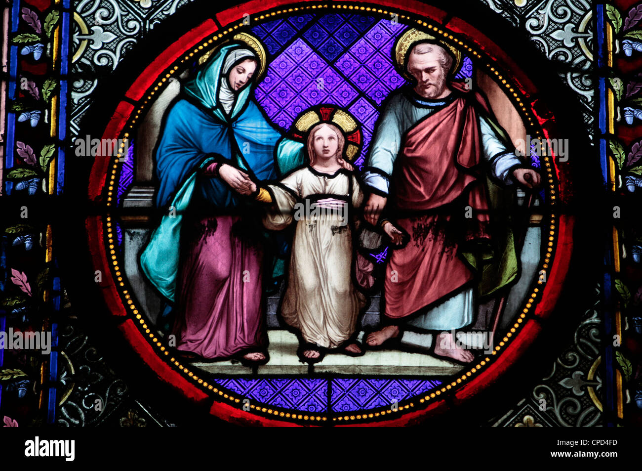 Holy Family Stained Glass