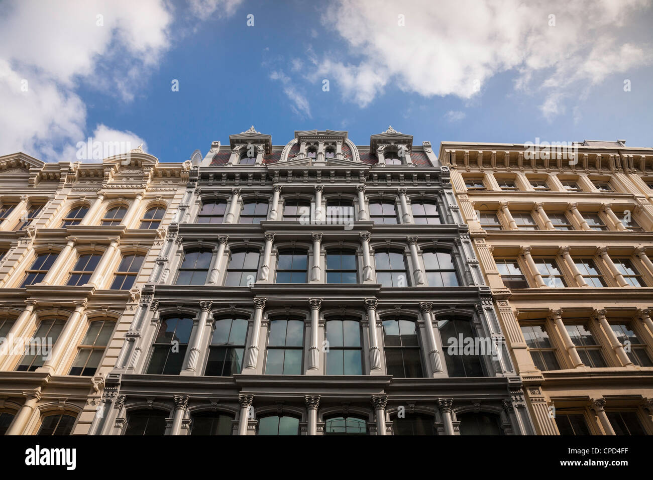 Building Facades, SoHo-Cast Iron Historic District, NYC Stock Photo - Alamy