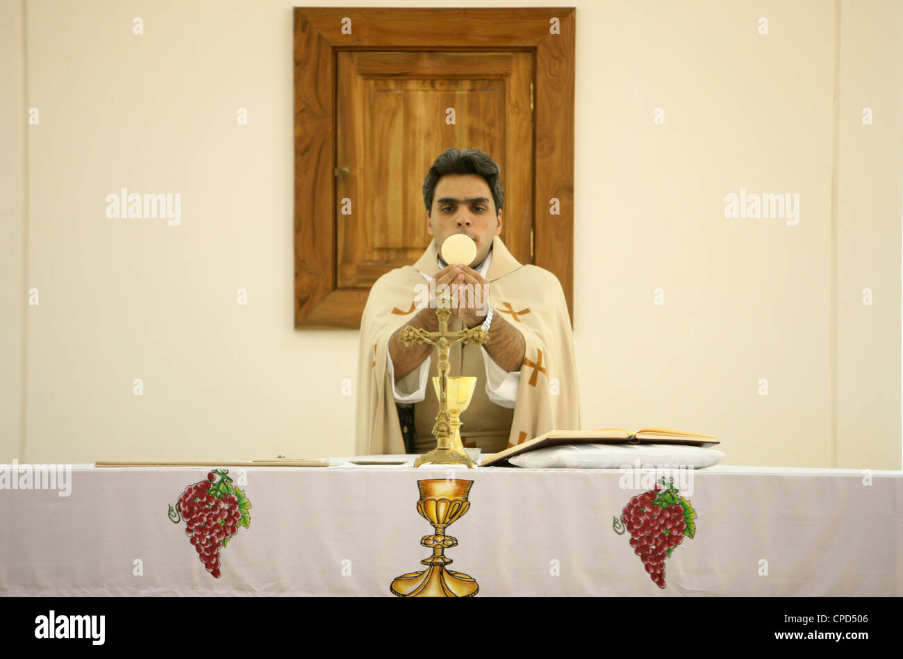 Sunday Mass in Maronite church, Lome, Togo, West Africa, Africa Stock ...