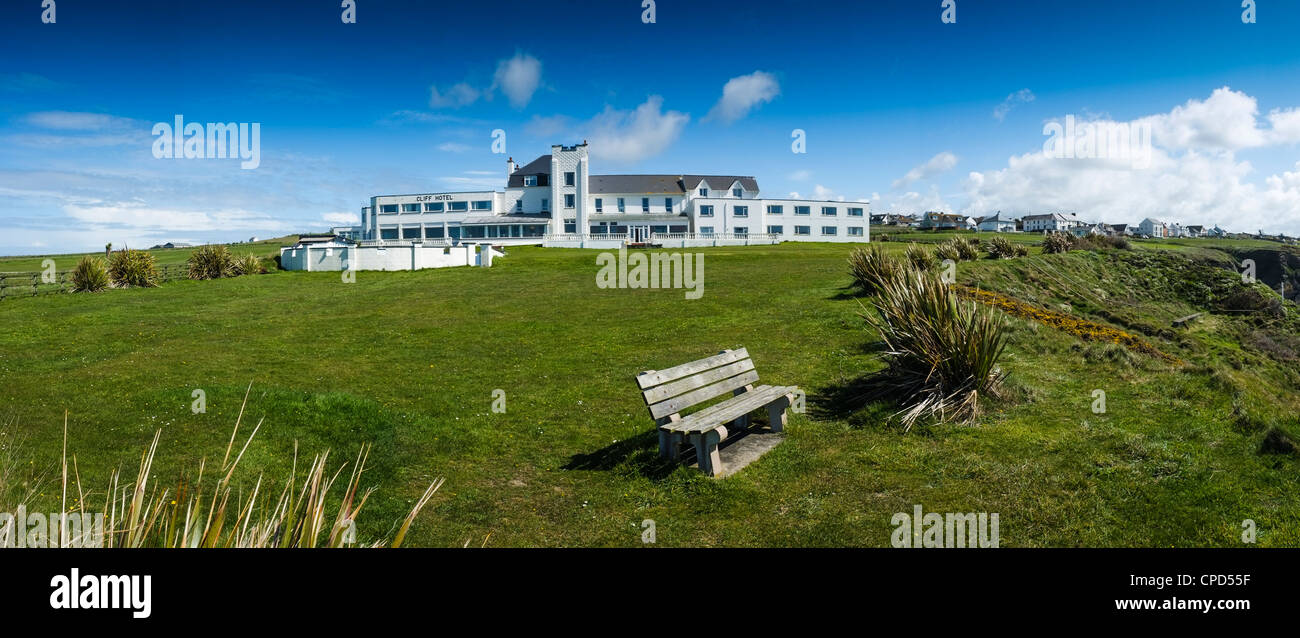 Panorama: The Cliffs Hotel, Gwbert, Cardigan,west wales Stock Photo - Alamy