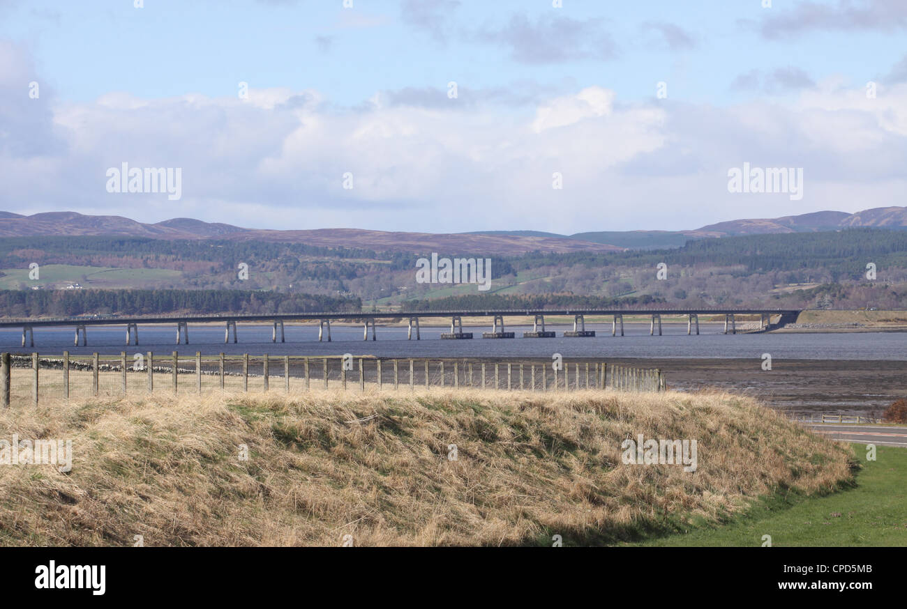 Dornoch Firth bridge across Dornoch firth Scotland March 2012 Stock ...