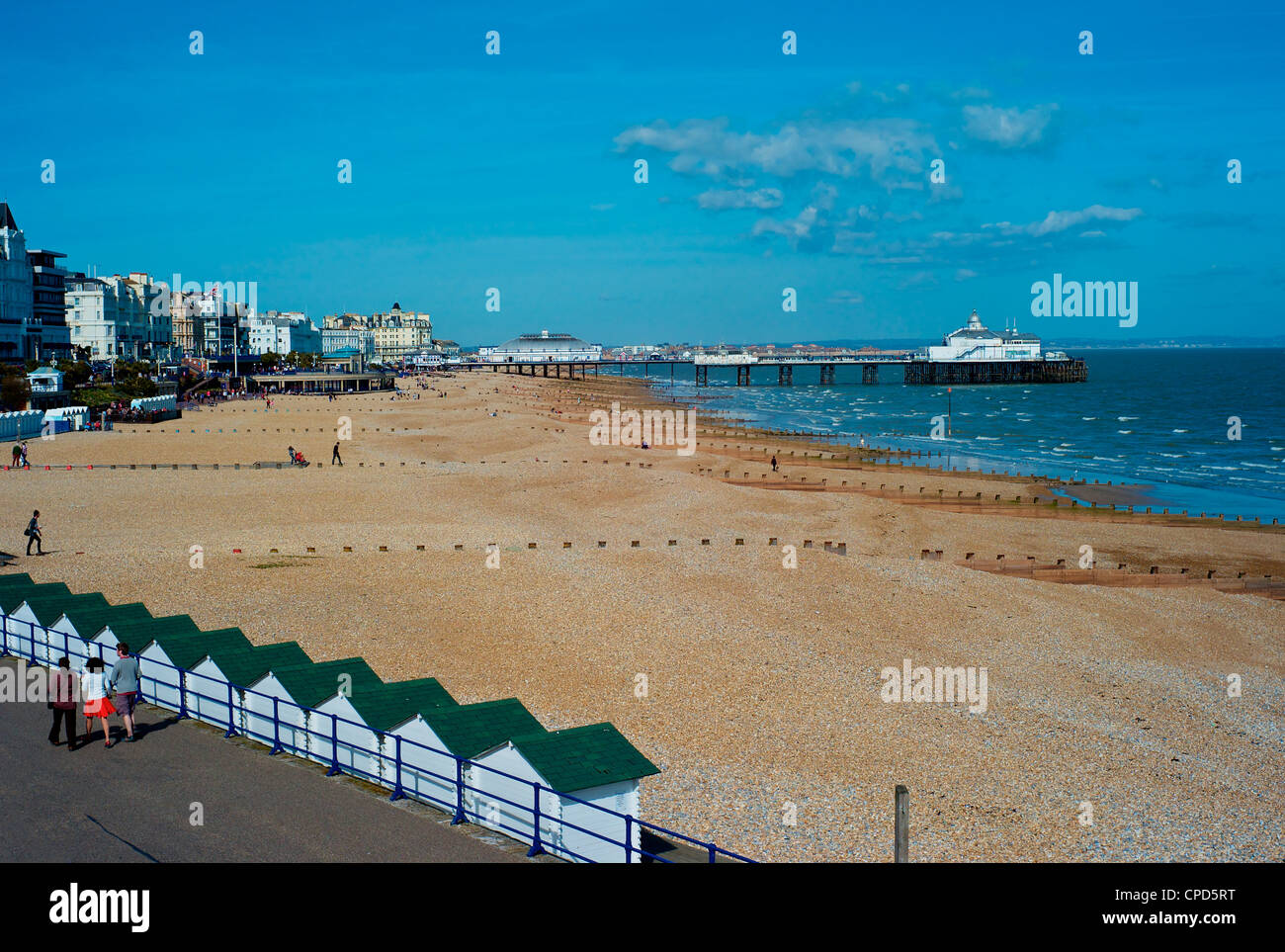 Eastbourne beach hut hi-res stock photography and images - Alamy