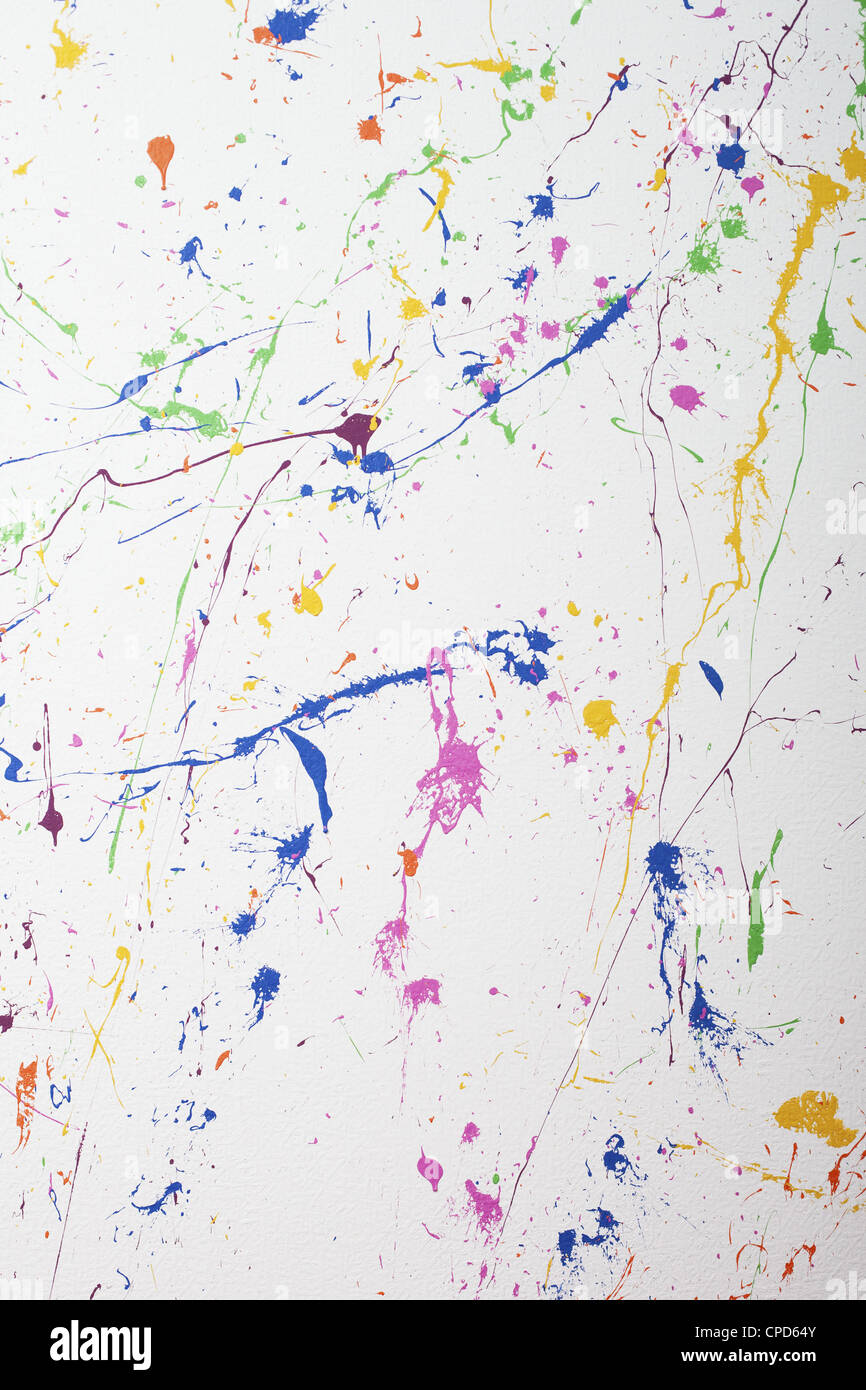 Childs splatter painting on wall hi-res stock photography and images ...