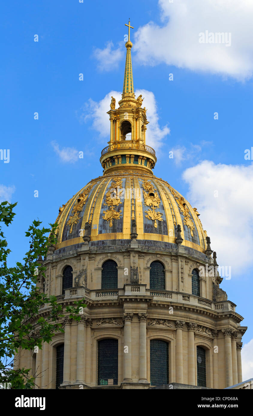 Dome Church, built as a royal church by Louis XIV. The gilded dome ...