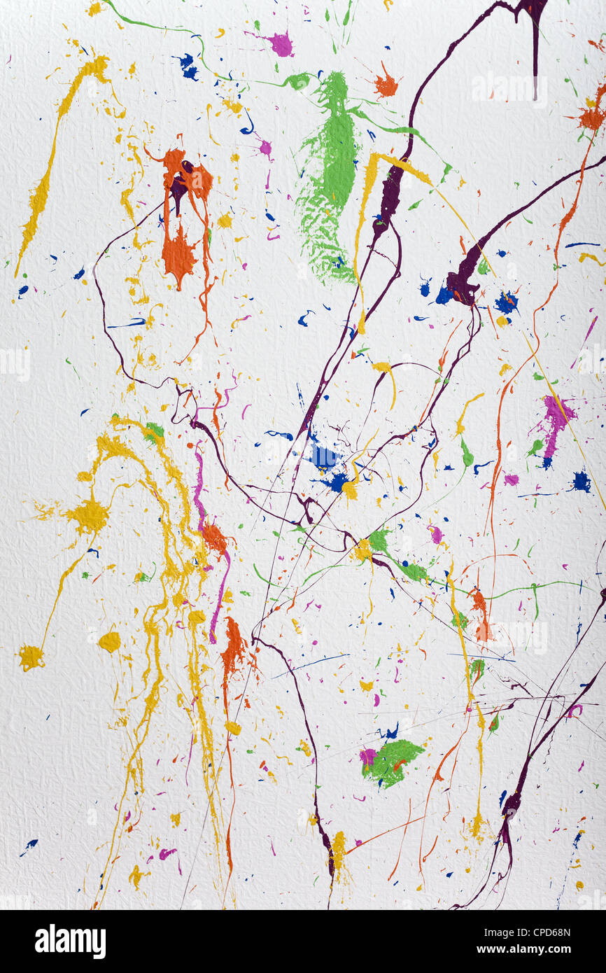 Childs Splatter Painting On Wall High Resolution Stock Photography and ...