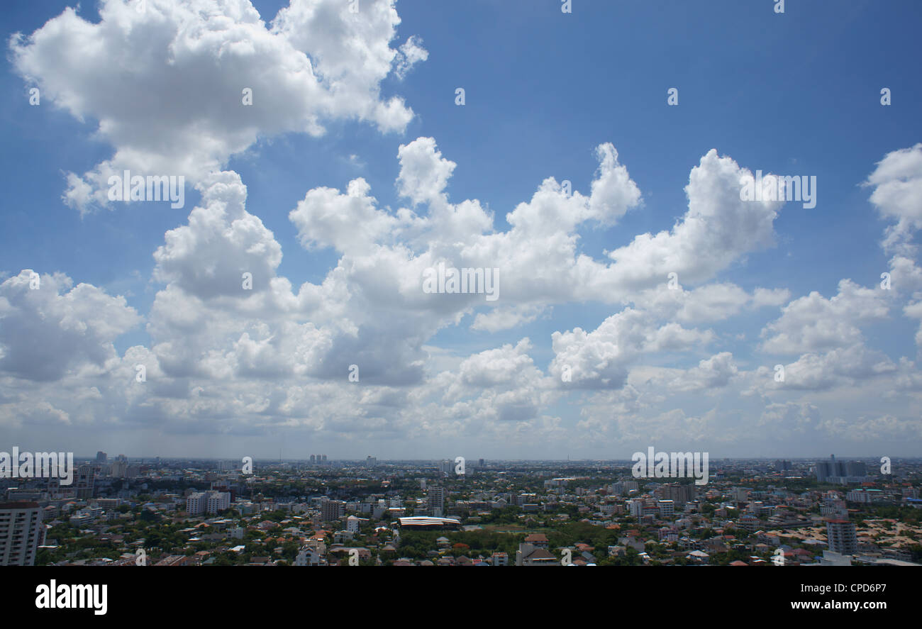 Line city landscape urban panorama with skyscraper hi-res stock ...