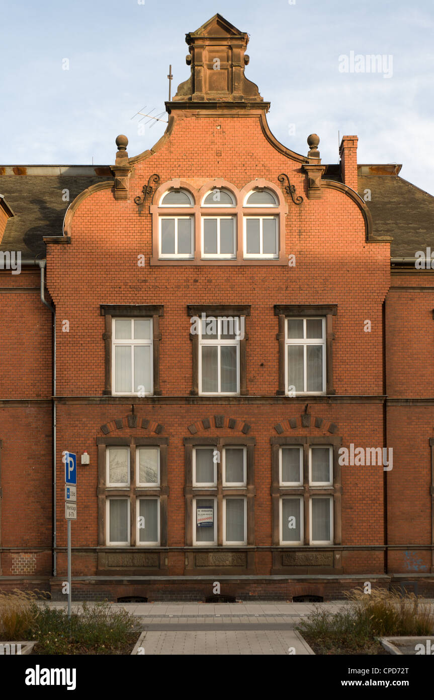 The streets and houses of the old city. Senftenberg. Germany Stock ...