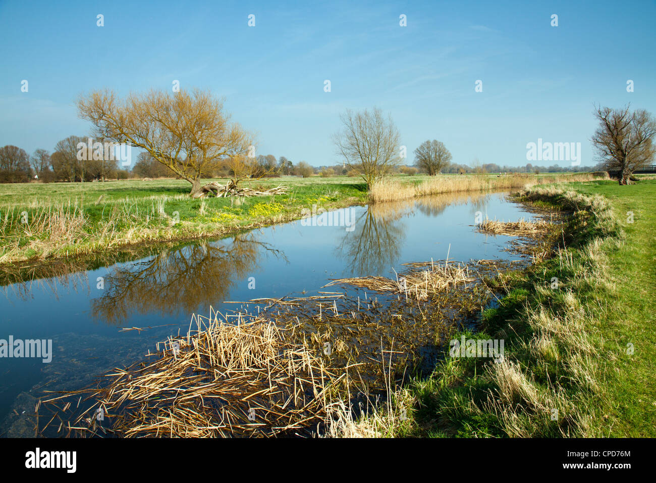 The River Ouse "Great Ouse" In Spring Early April, Houghton ...