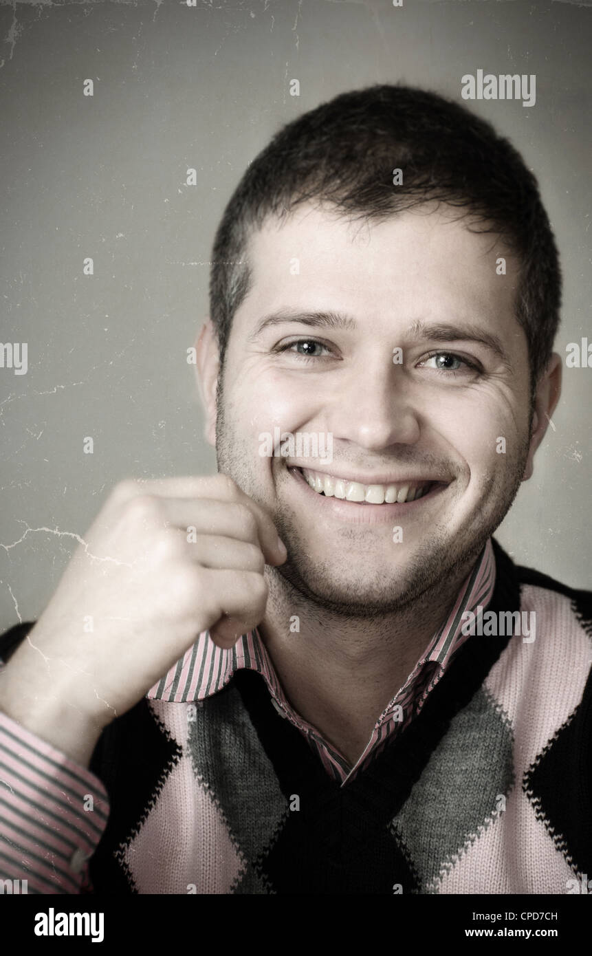 Vintage laughing face hi-res stock photography and images - Alamy