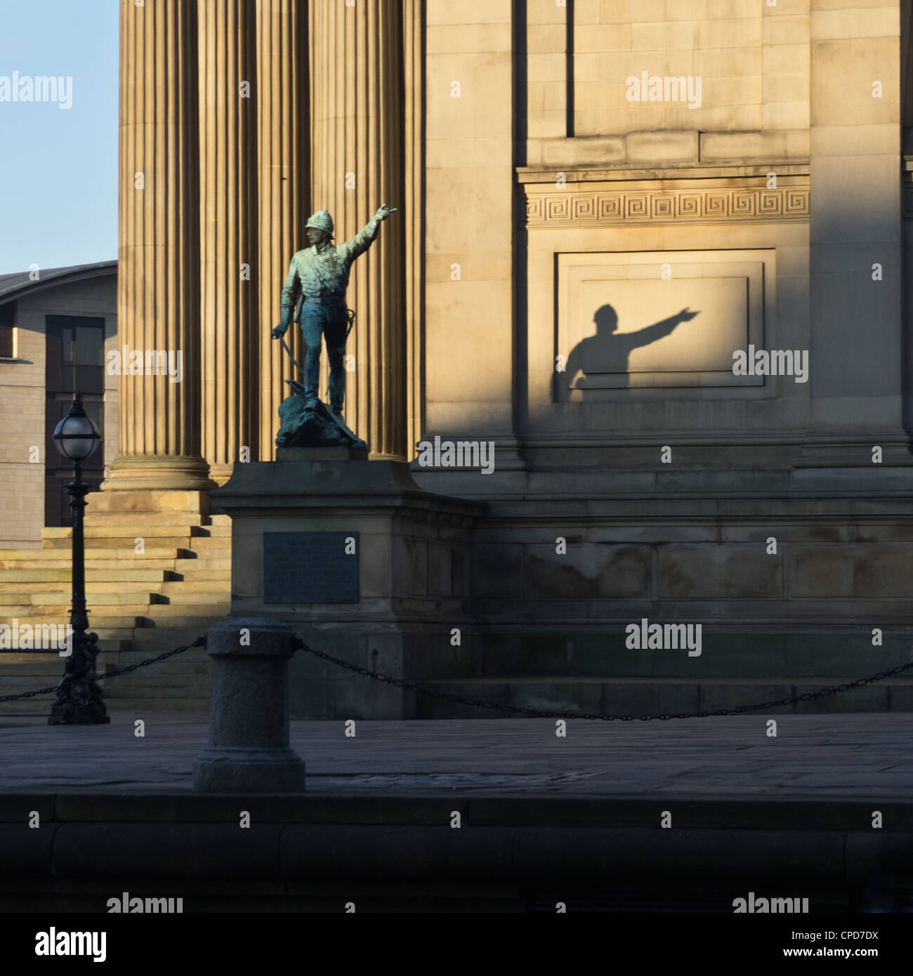 Statue of William Earle outside St George's Hall Liverpool Stock Photo ...