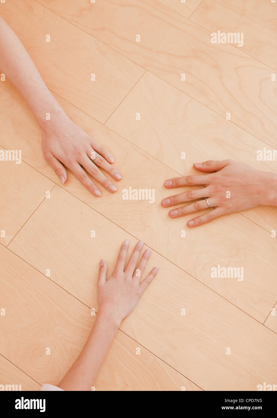Hands of family Stock Photo - Alamy