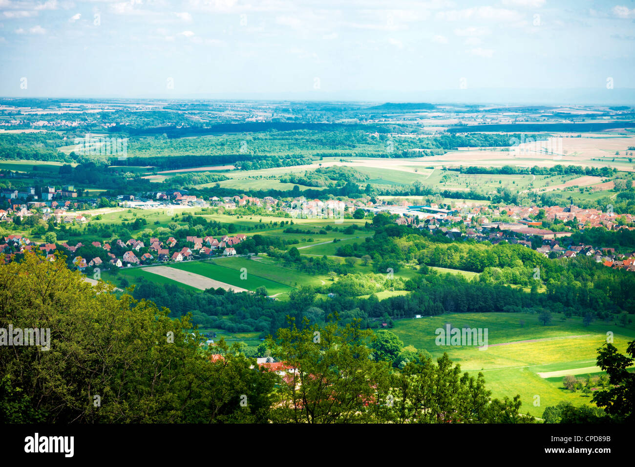 Village seen from above Stock Photo - Alamy