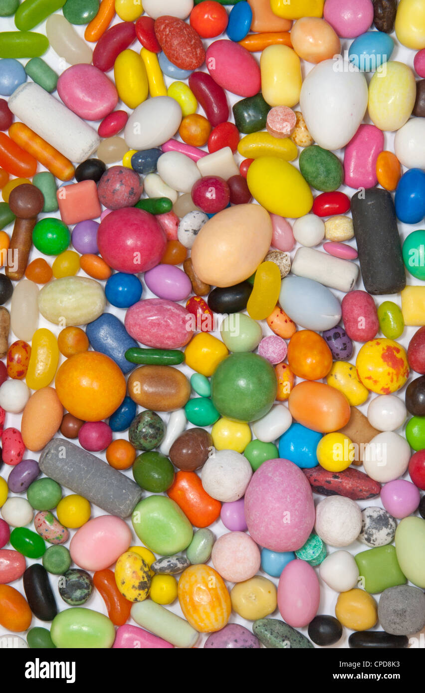 Assorted sugar coated candies Stock Photo - Alamy