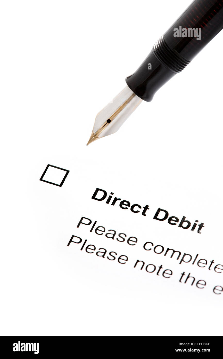 Direct debit form hi-res stock photography and images - Alamy
