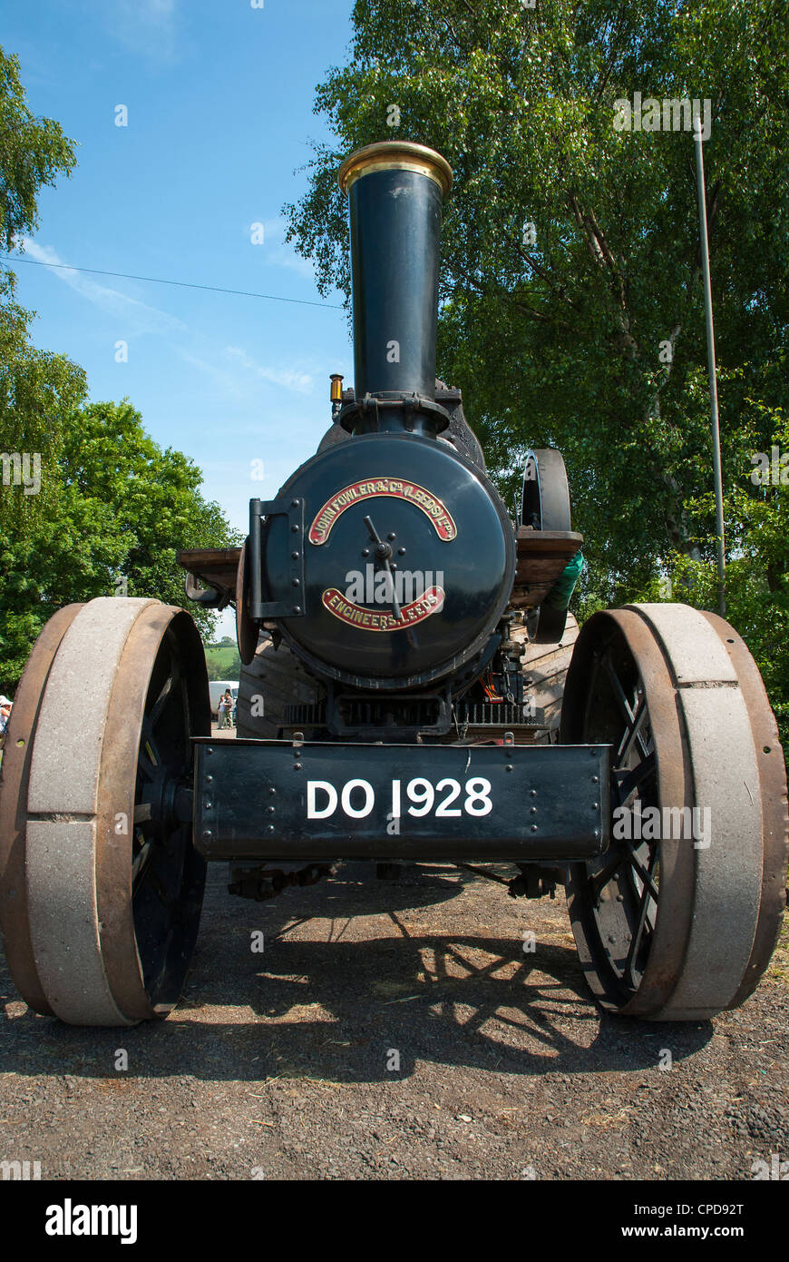 Front view of steam engine at summer steam party Stock Photo - Alamy