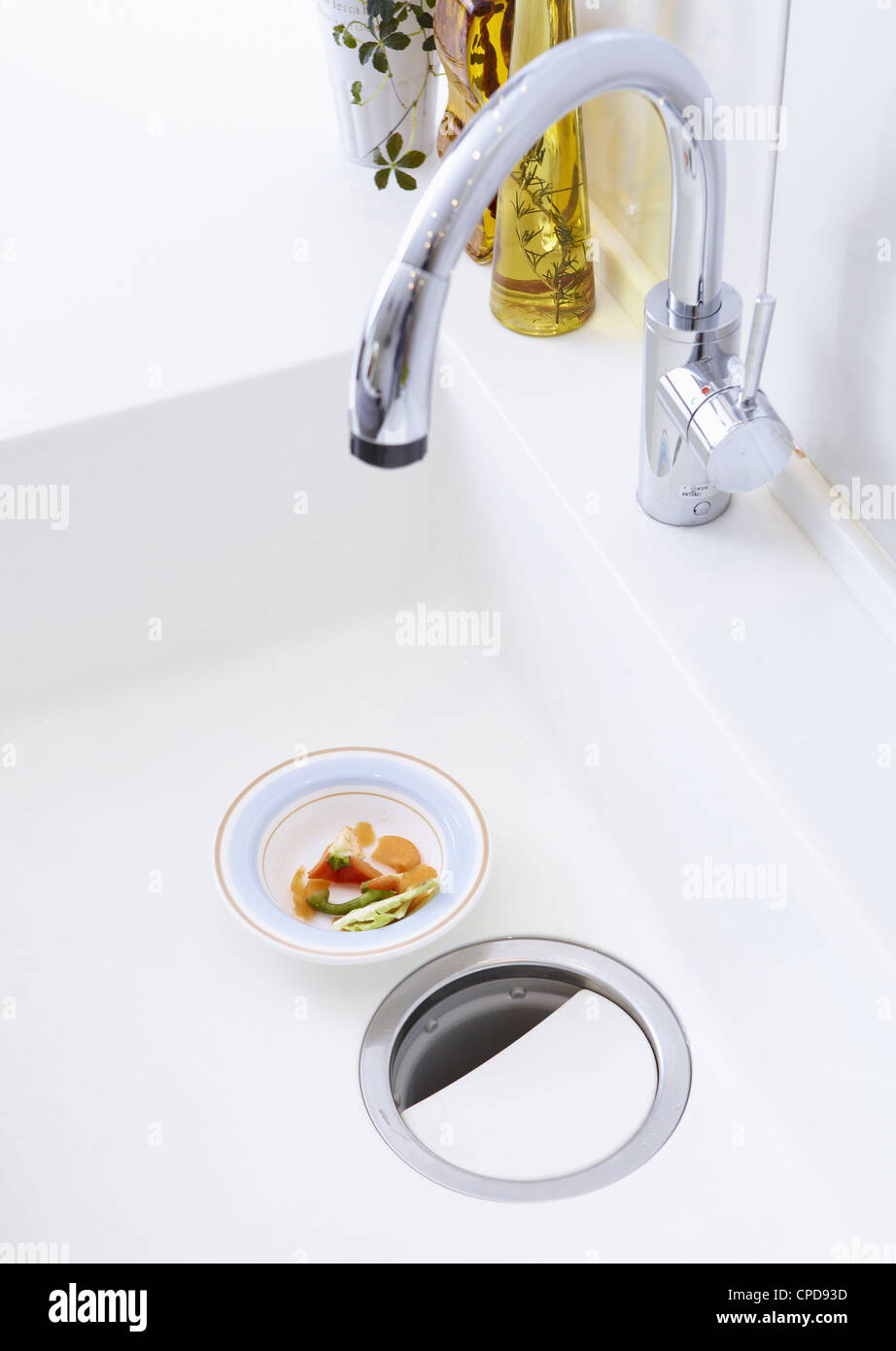 Leftovers in the sink Stock Photo - Alamy