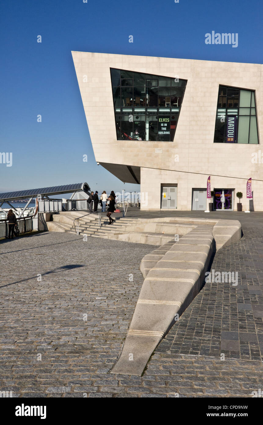 Mersey Travel Ferry Terminal building Pier Head Liverpool with Gangway ...