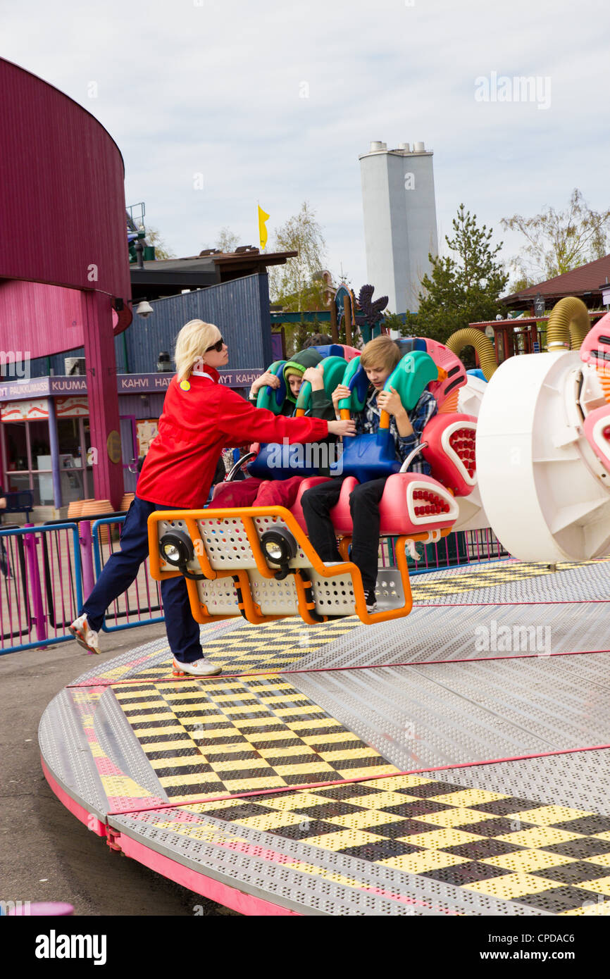 amusement park equipment Stock Photo - Alamy