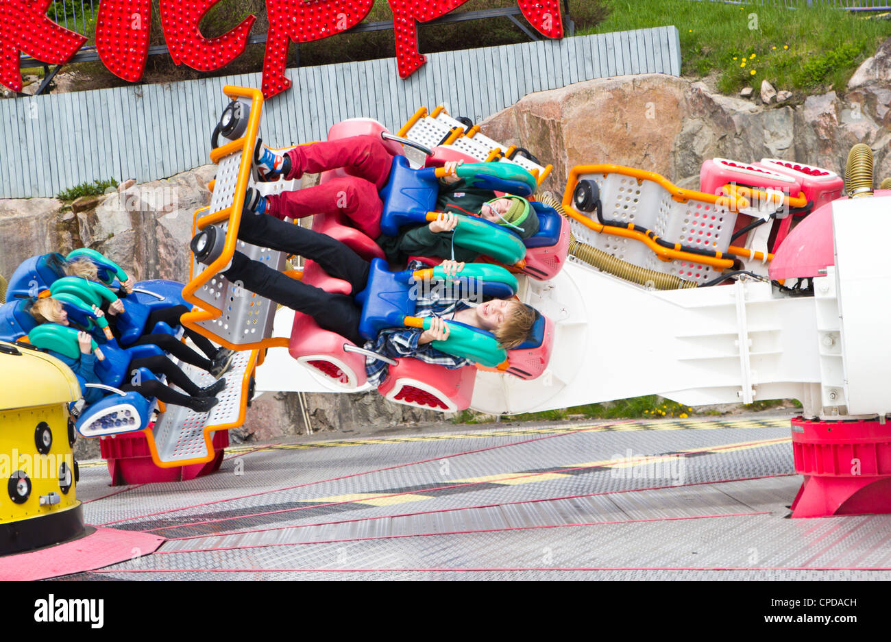amusement park equipment Stock Photo - Alamy