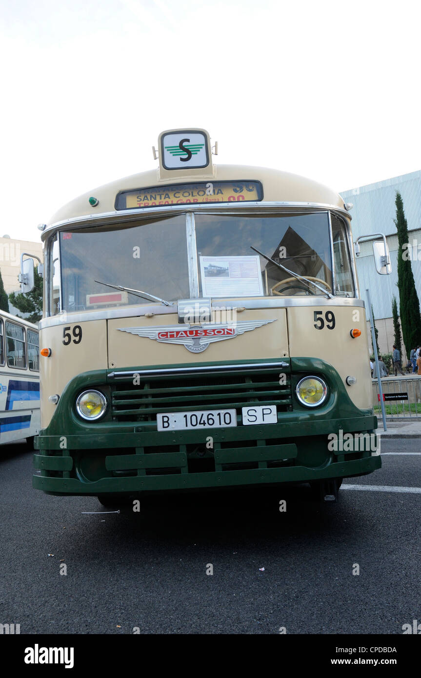 Chausson APU 53 year 1955 owner TMB Classic Bus Rally Barcelona Stock ...