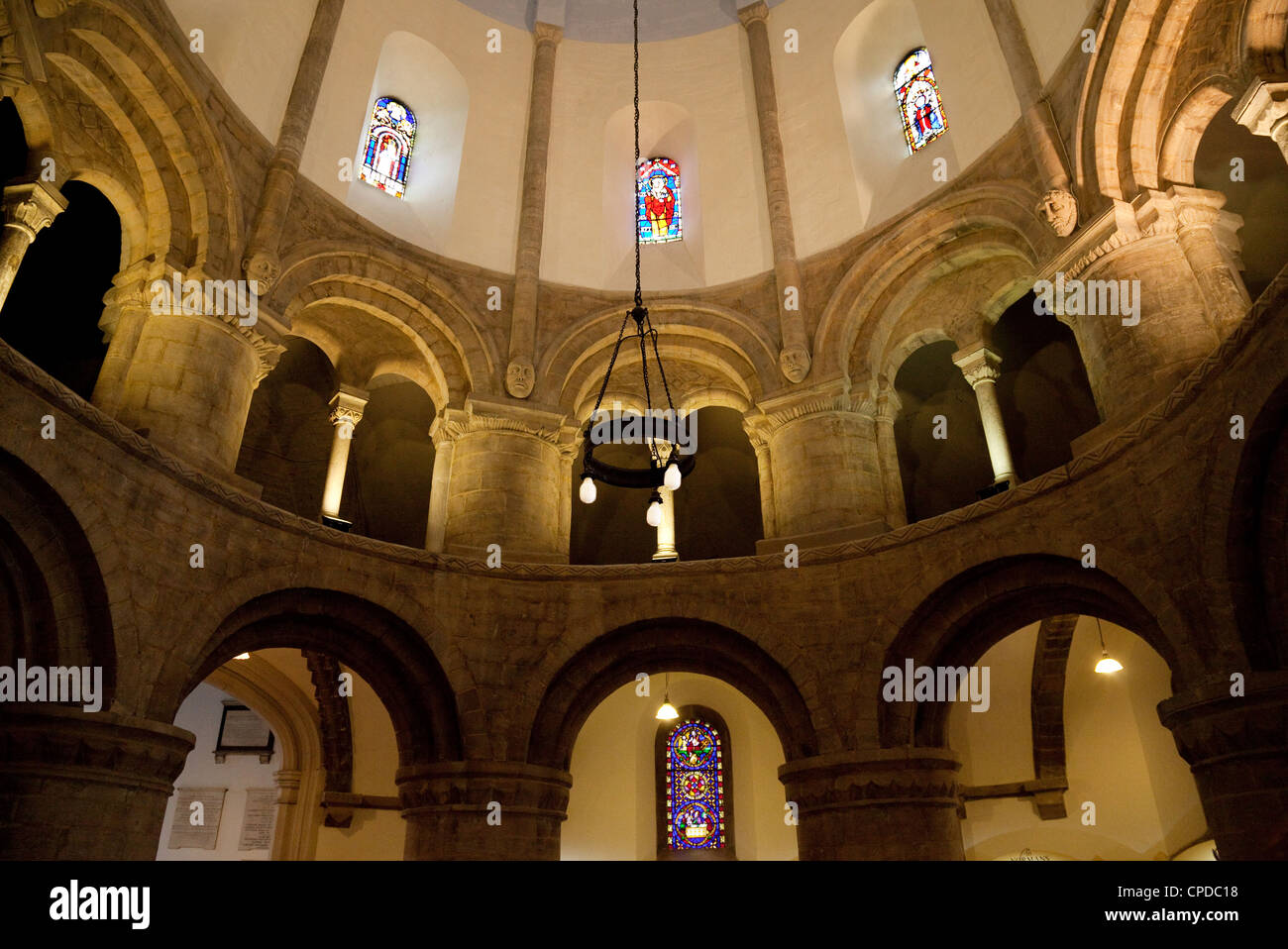 Interior, Round Church, Bridge St Cambridge UK Stock Photo - Alamy