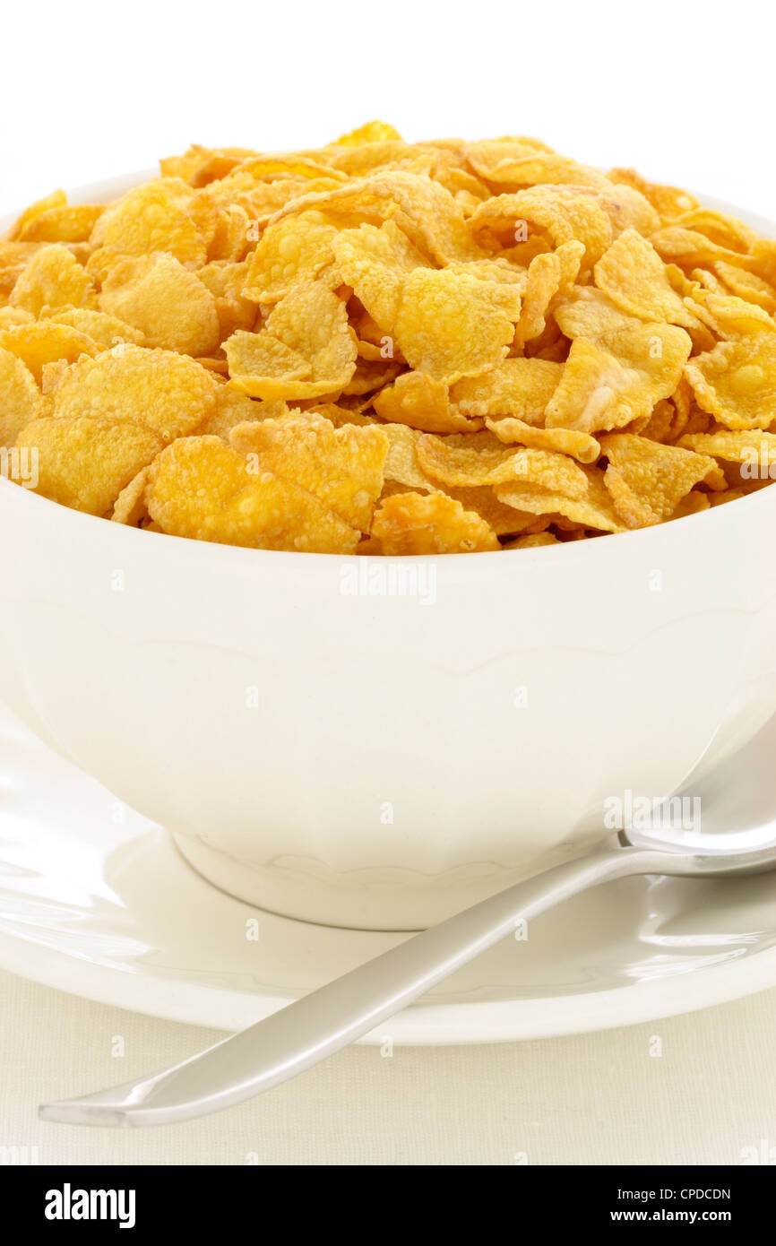 delicious and healthy corn flakes, served in a beautiful French Cafe au ...