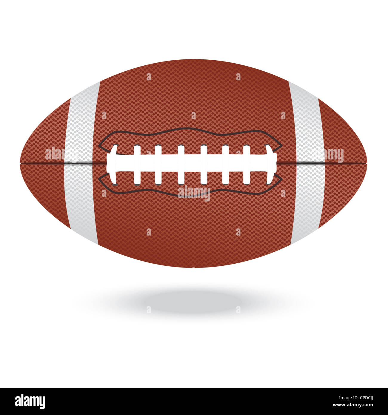 illustration of highly rendered football, isolated in white background ...